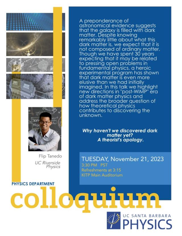 Physics Colloquium: Why haven't we discovered dark matter yet? A ...